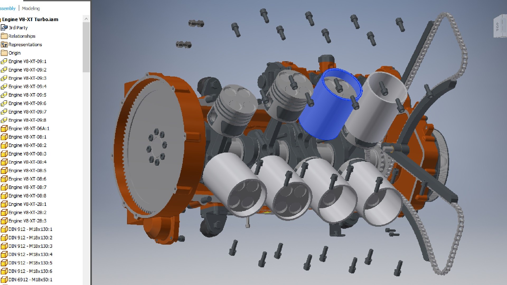 Engine V8-XT 3D Model - TurboSquid 1788843