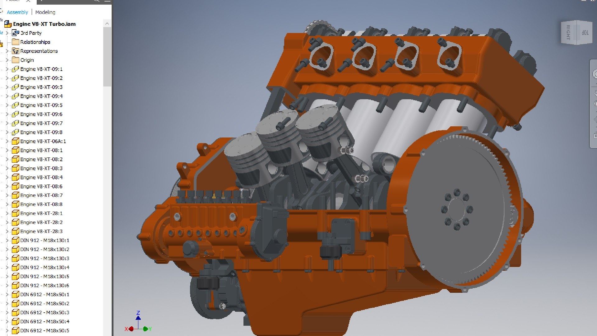 Engine V8-XT 3D Model - TurboSquid 1788843