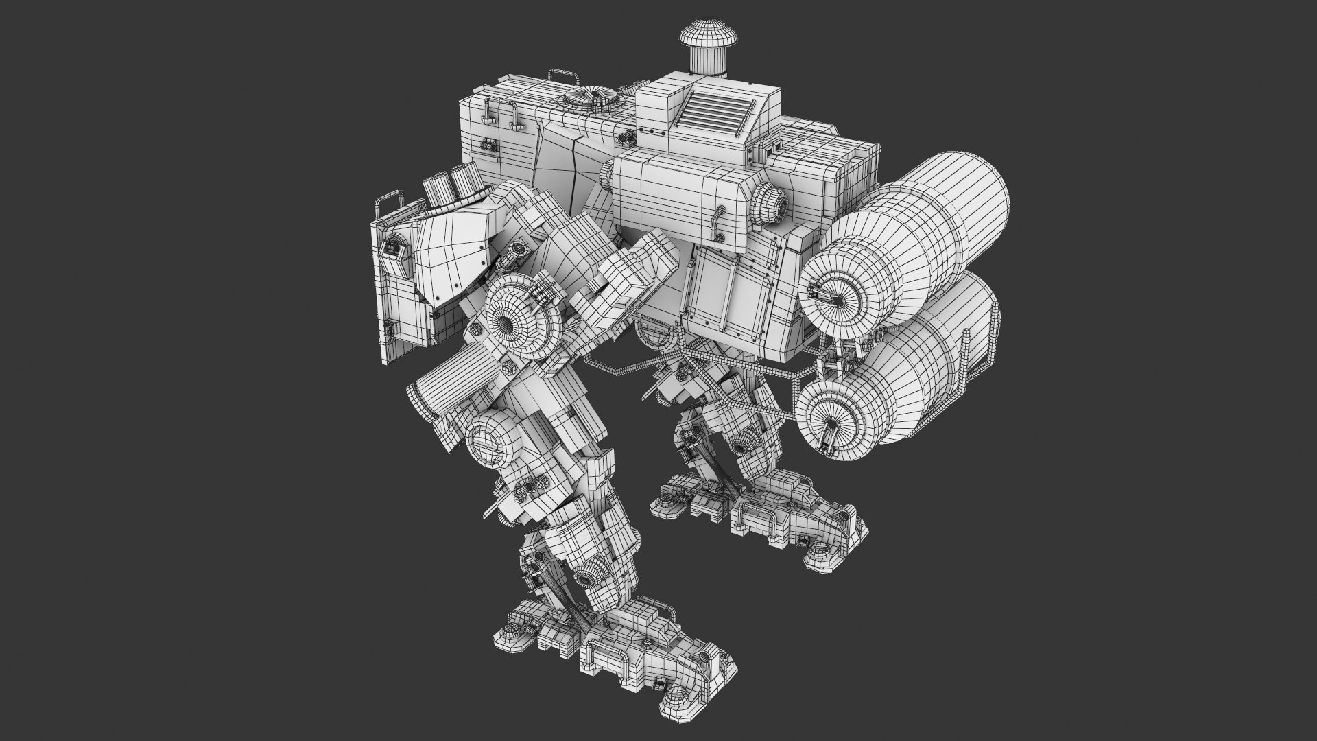 3D Heavy Mech Model - TurboSquid 1762693