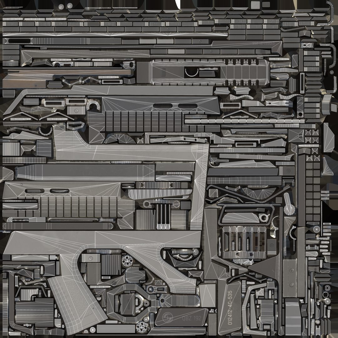 QBZ 192 191 Chinese assault rifle lowpoly 3D model - TurboSquid 2121195