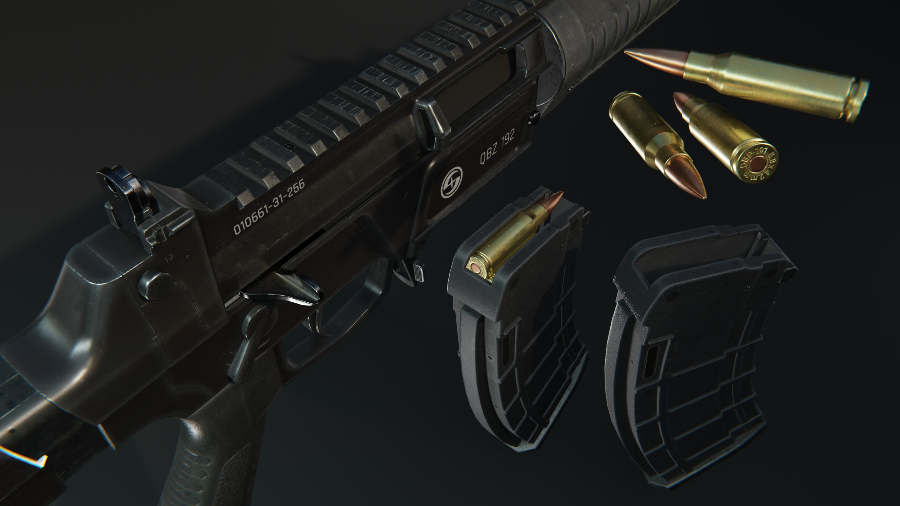 QBZ 192 191 中国突击步枪 lowpoly3D模型 - TurboSquid 2121195