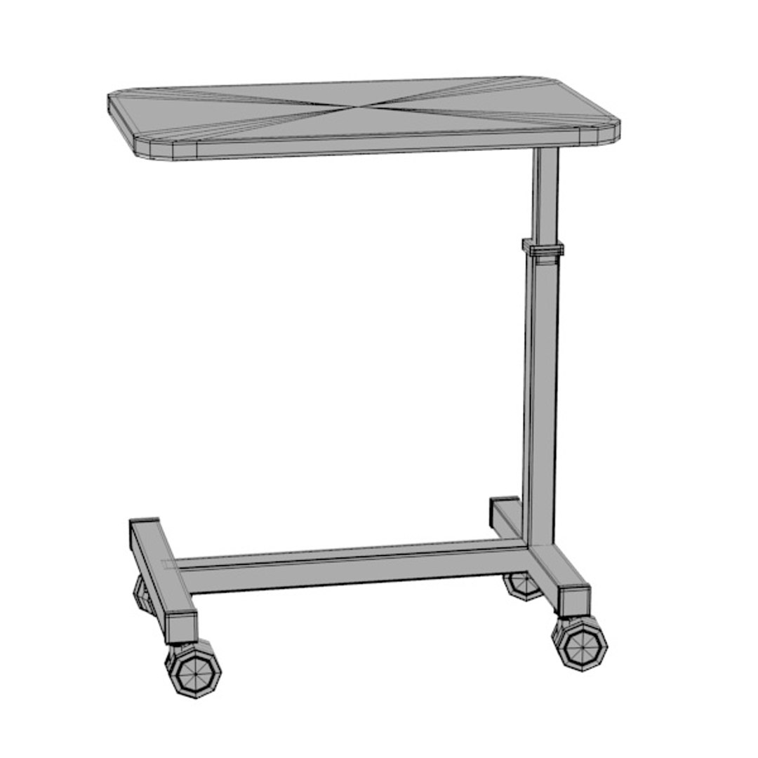 3d Hospital Table Model
