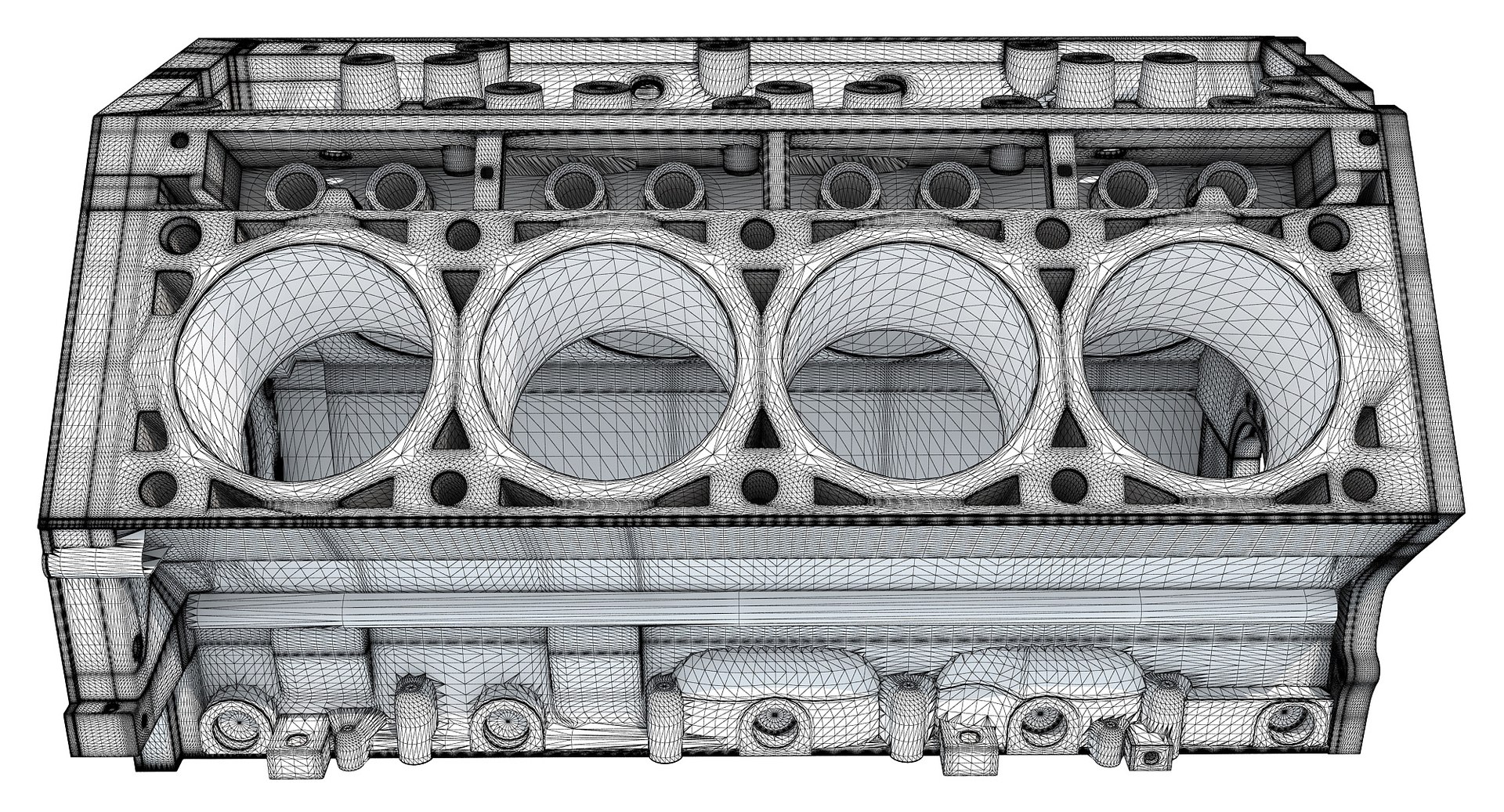 3d Model Print Ready V8 Engine