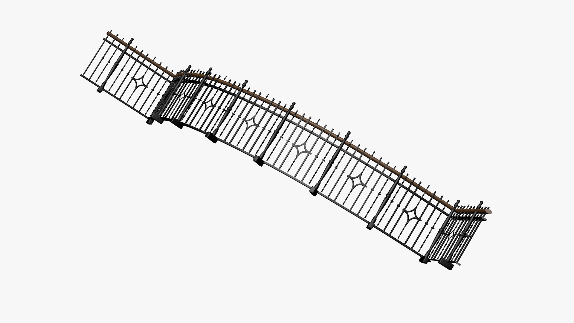 Balcony railing 3D model - TurboSquid 2035629