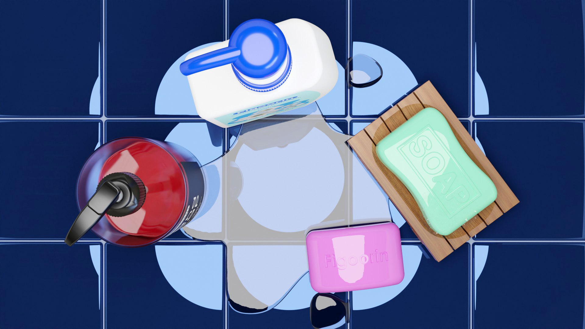 Soap Bar Soap And Liquid Soap 3D Model - TurboSquid 2117120