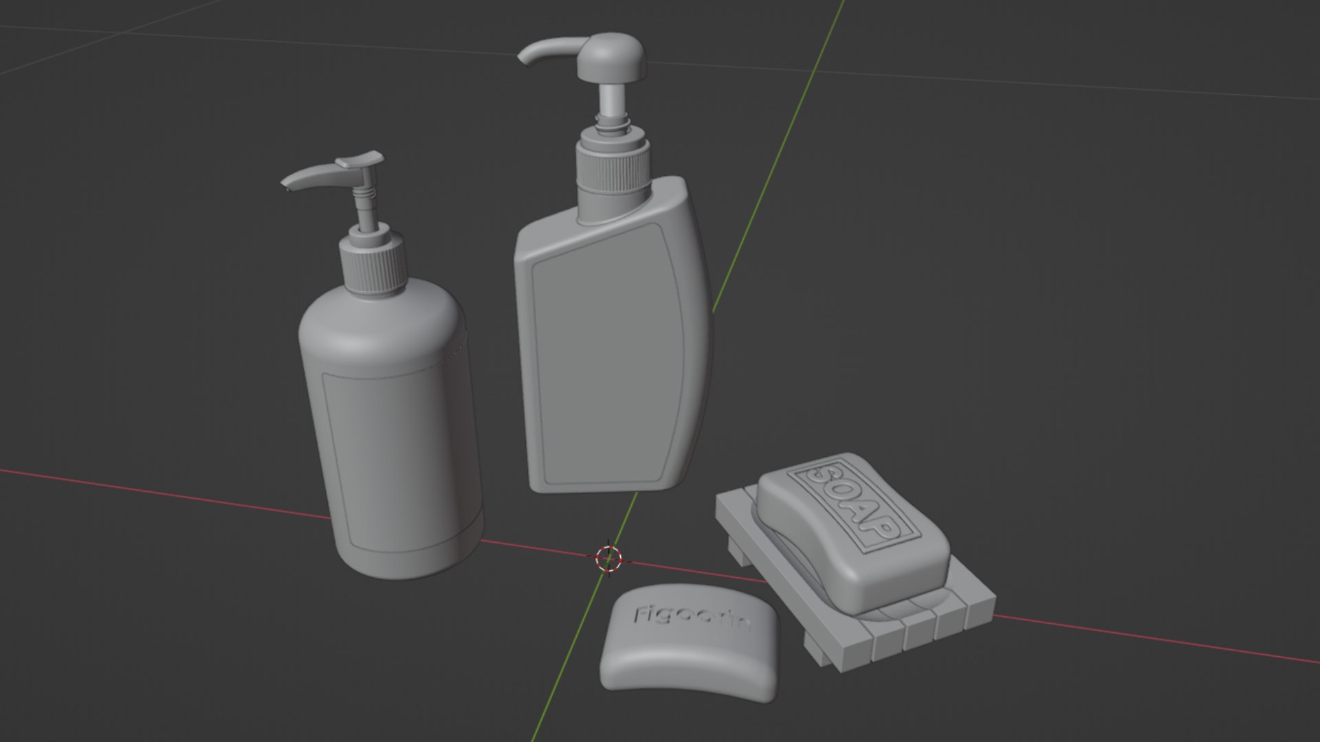 Soap Bar Soap And Liquid Soap 3D Model - TurboSquid 2117120
