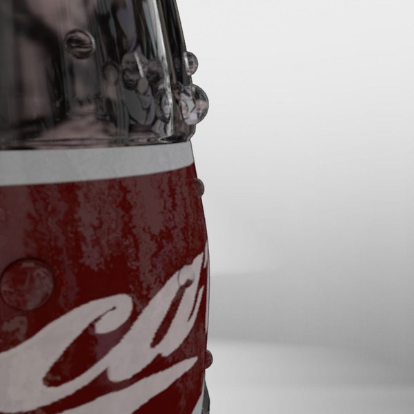 3d coca cola bottle model