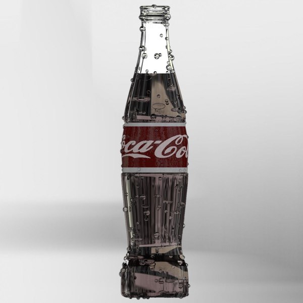 3d coca cola bottle model