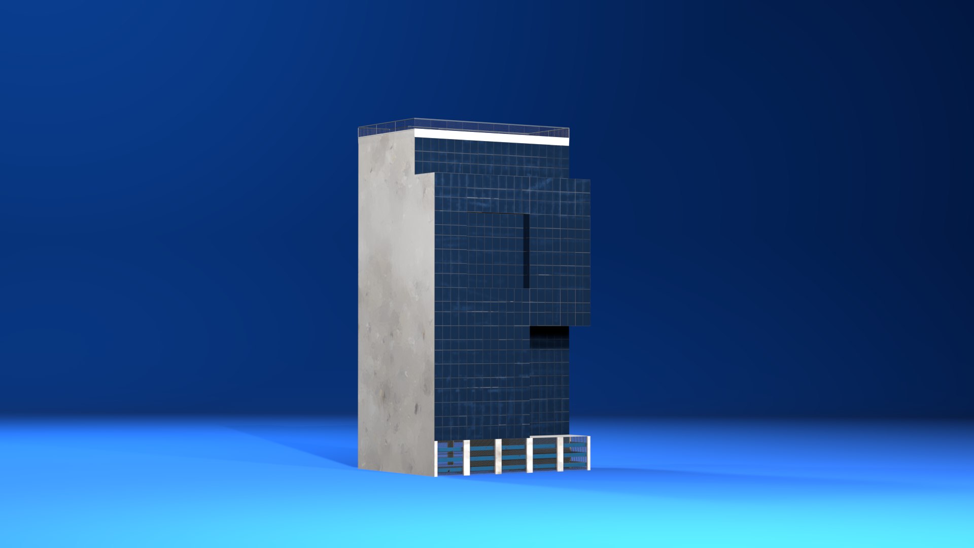 Old Office Building 3D Model - TurboSquid 2126054