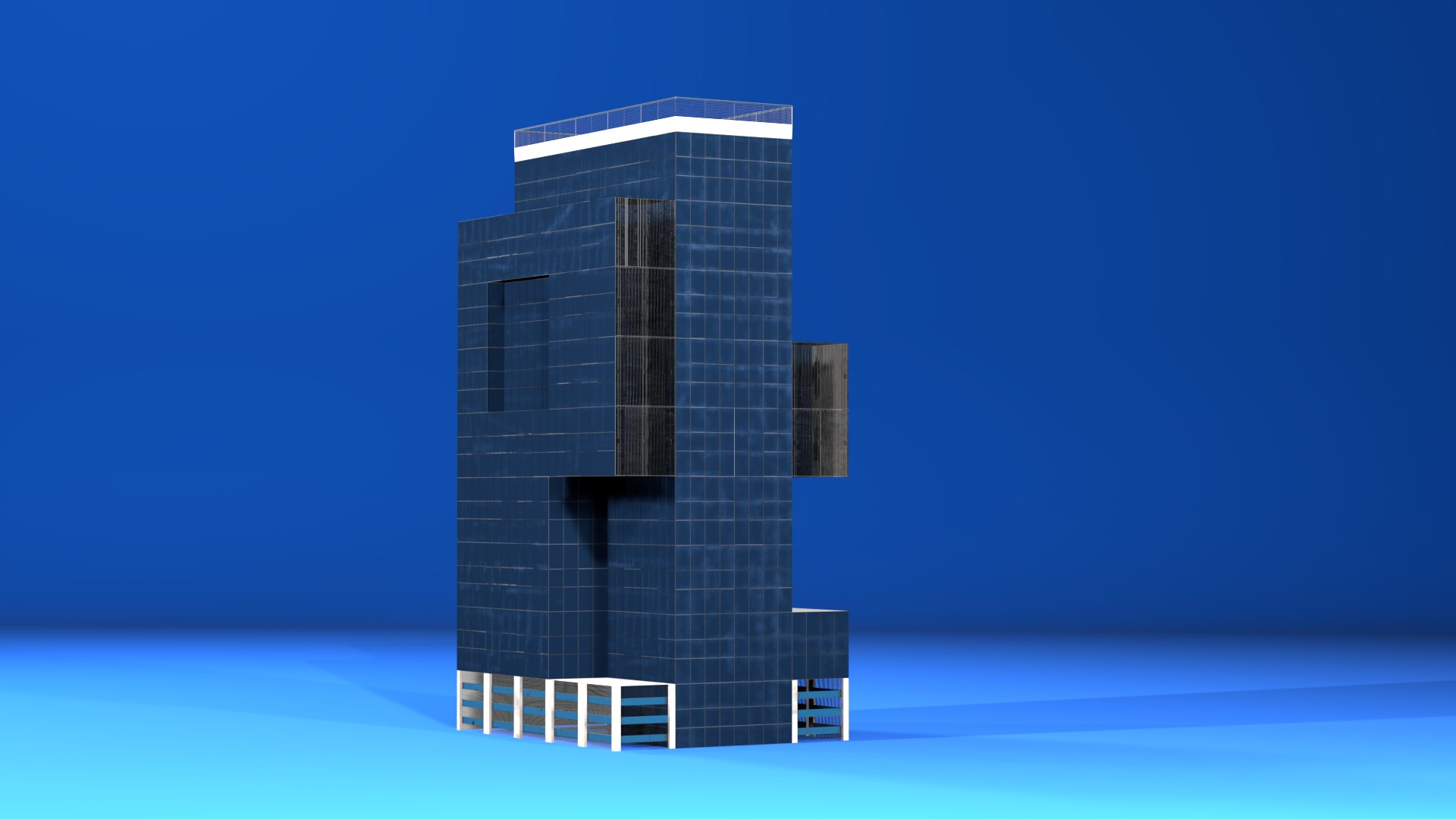 Old Office Building 3D Model - TurboSquid 2126054