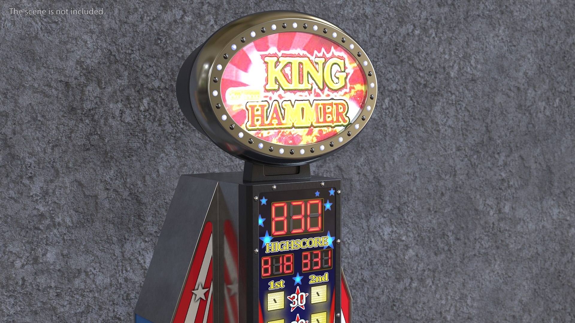 3D Model Modern High Striker Machine Switched On - TurboSquid 1737104