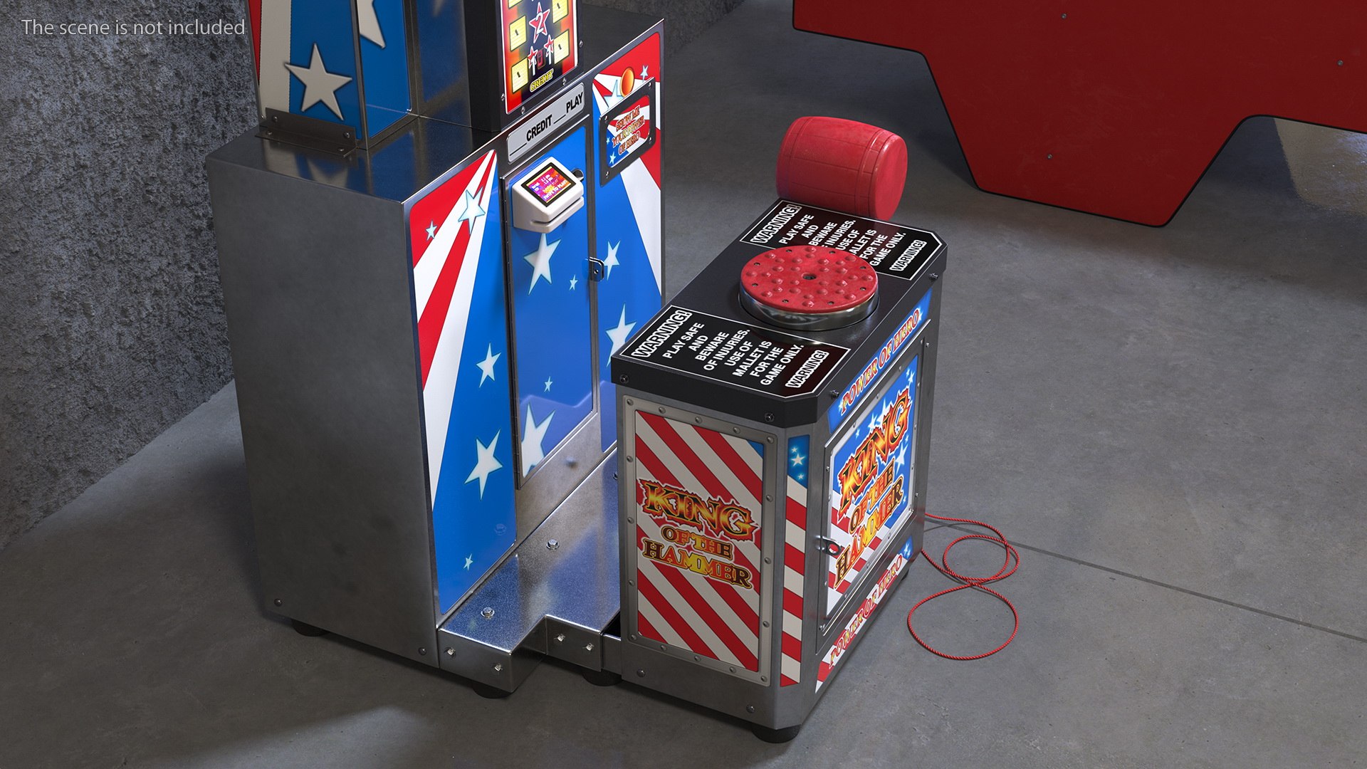 3D Model Modern High Striker Machine Switched On - TurboSquid 1737104