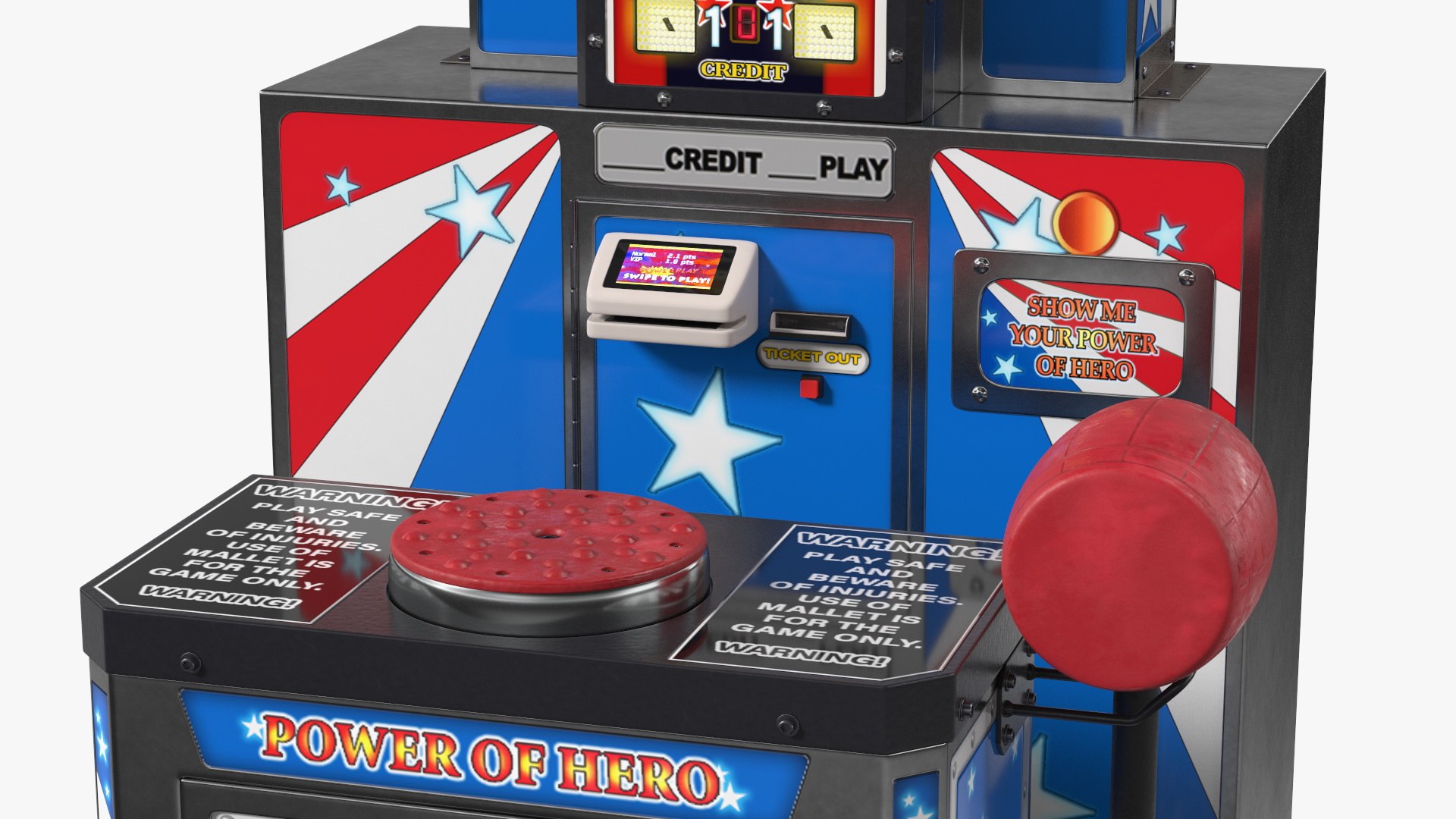 3D model Modern High Striker Machine Switched On - TurboSquid 1737104