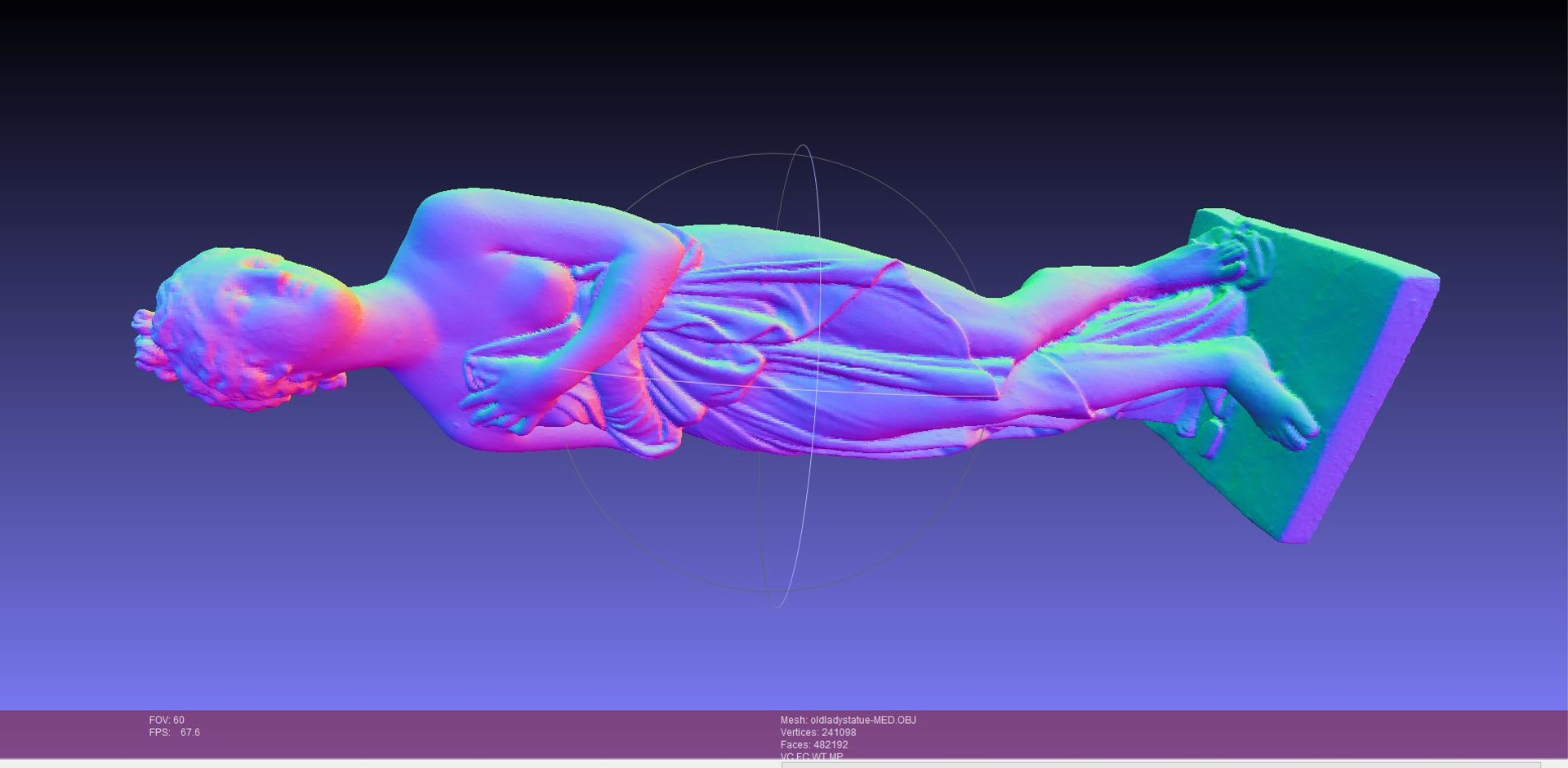 3d Roman Greek Statue Model