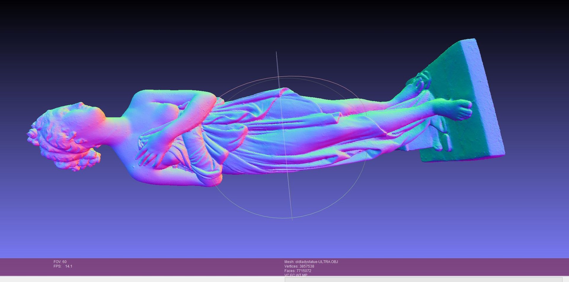 3d Roman Greek Statue Model