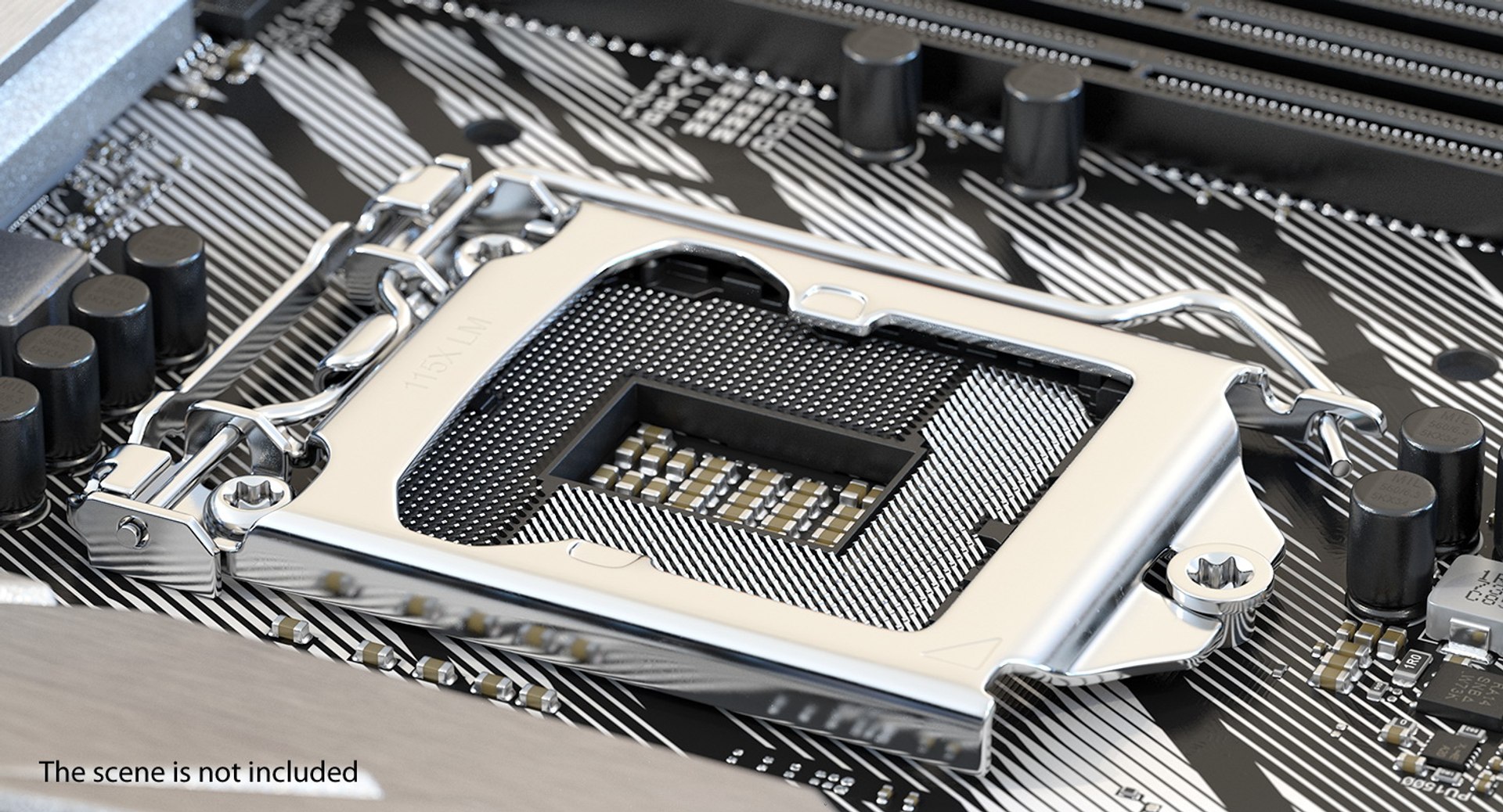 Computer Processor Cover Plate Model - TurboSquid 1427143