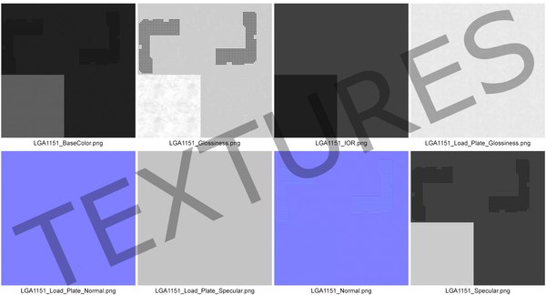 Computer processor cover plate model - TurboSquid 1427143