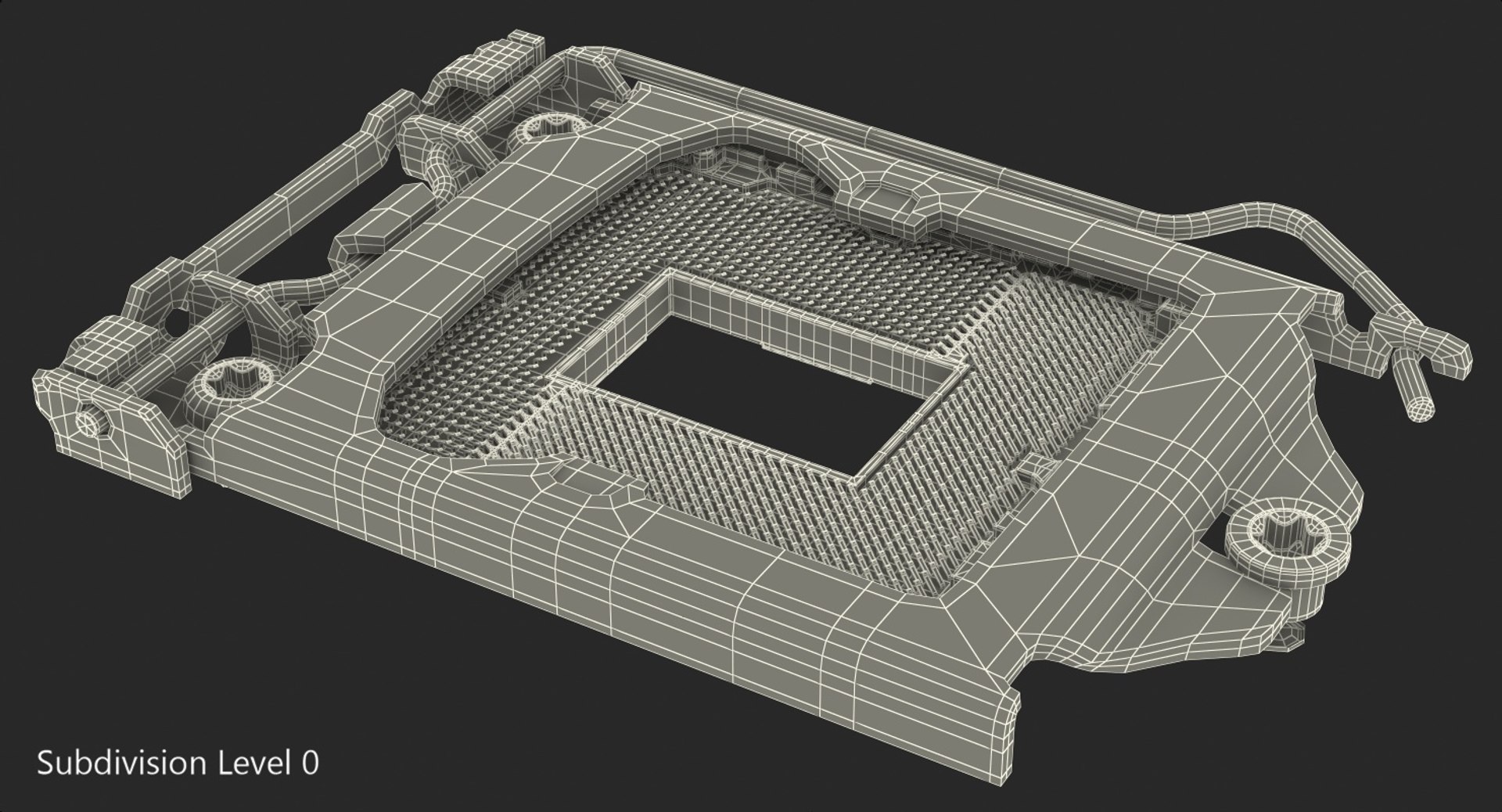 Computer Processor Cover Plate Model - TurboSquid 1427143
