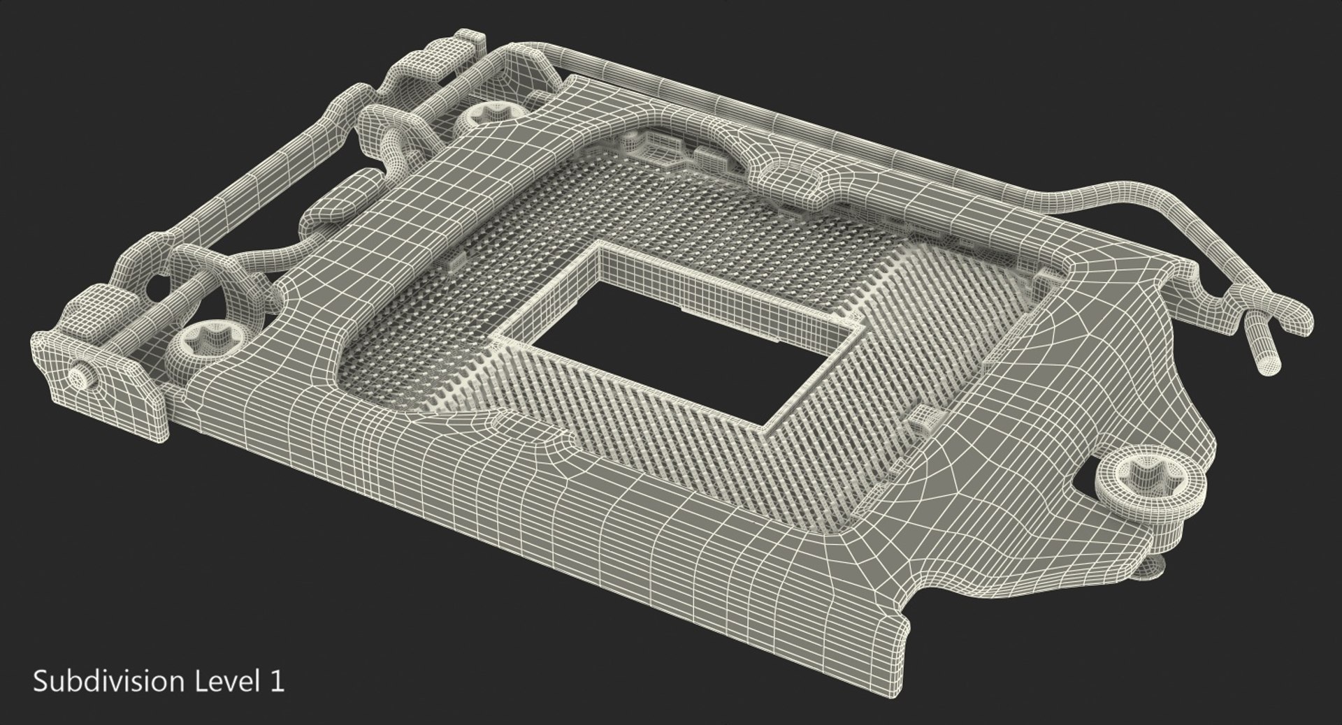 Computer Processor Cover Plate Model - TurboSquid 1427143