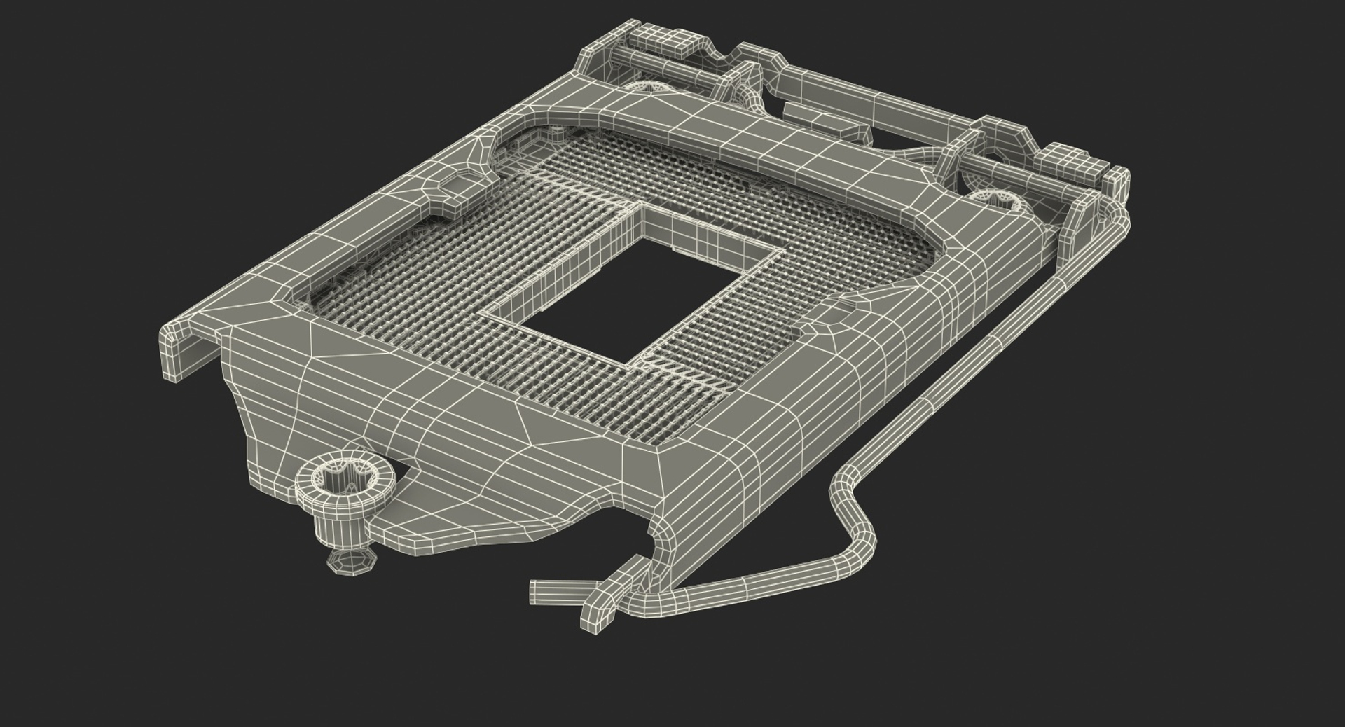 Computer Processor Cover Plate Model - TurboSquid 1427143