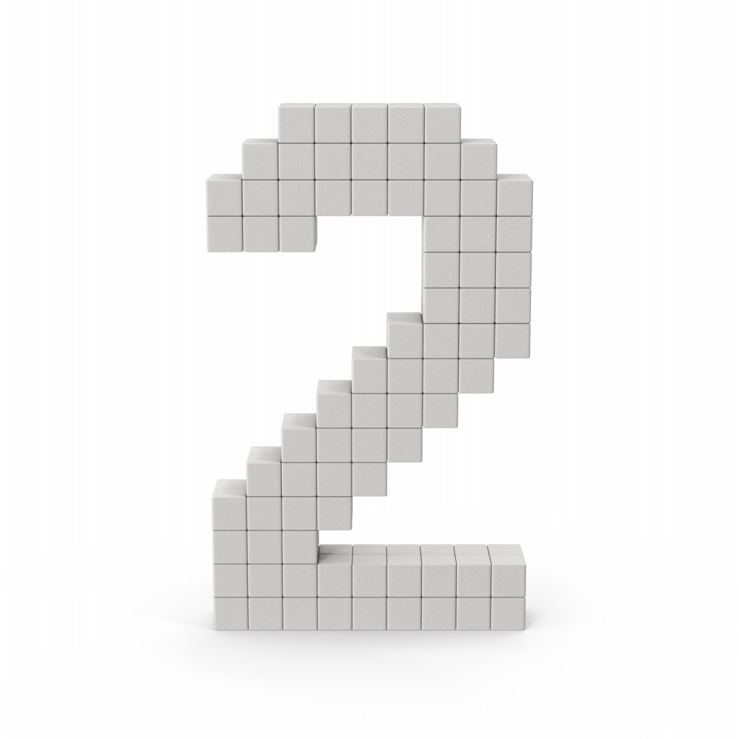 3D Puzzle Number 2 - TurboSquid 2302386