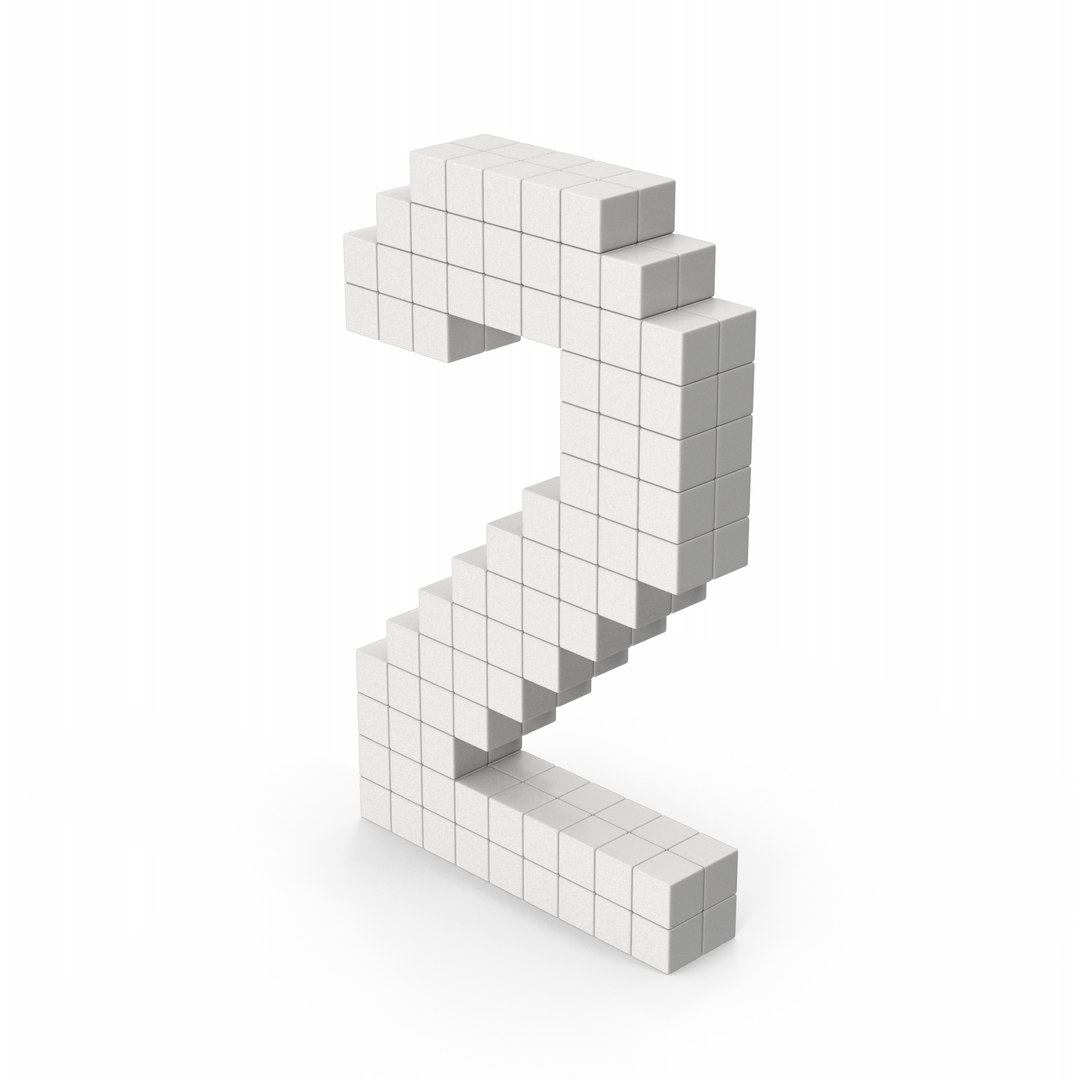 3D Puzzle Number 2 - TurboSquid 2302386