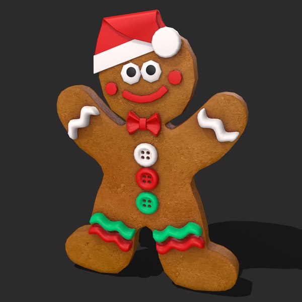 Gingerbread Cookies 3D - TurboSquid 1836164