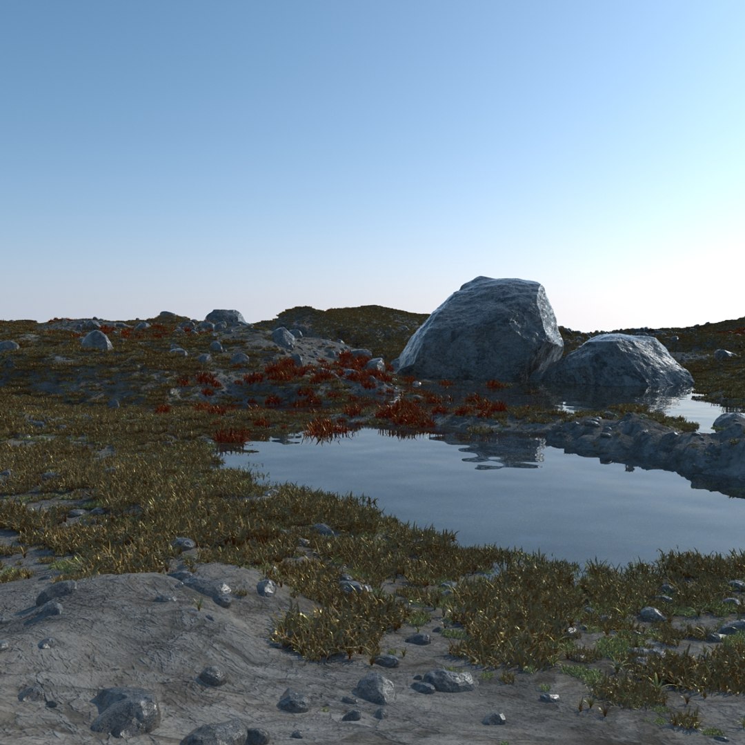 3d Model Tundra Landscape