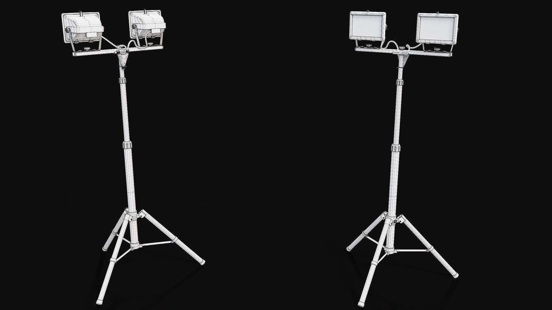 Mobile Construction Lights - PBR Game Ready 3D Model - TurboSquid 2134999