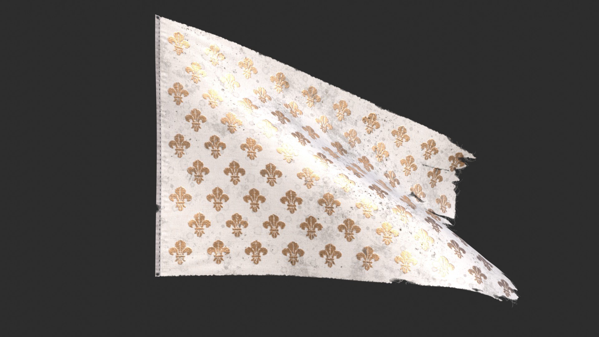 3D Model Royal French Flag 1792 - TurboSquid 1486324