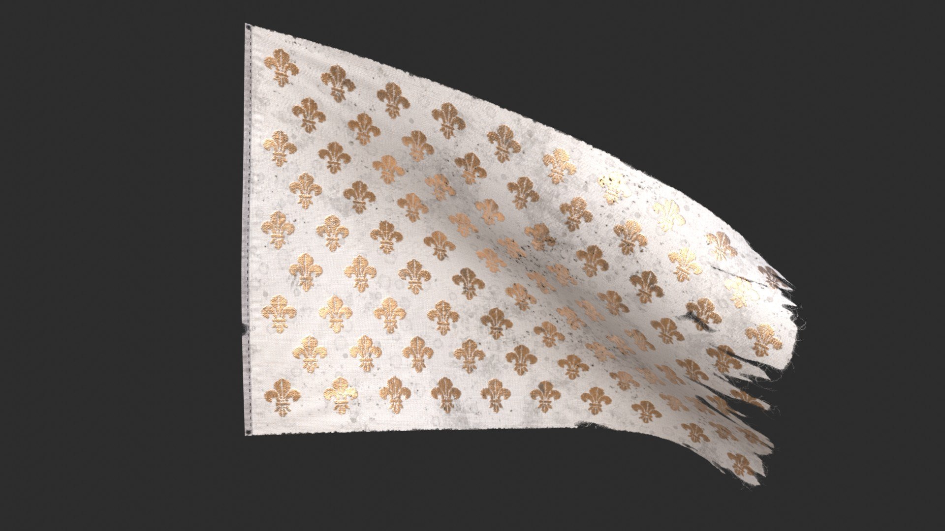 3D Model Royal French Flag 1792 - TurboSquid 1486324