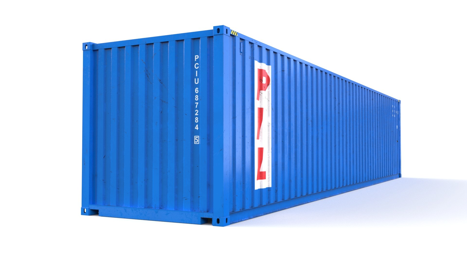 3D 40 Ft PIL Standard Shipping Container Model - TurboSquid 2011957