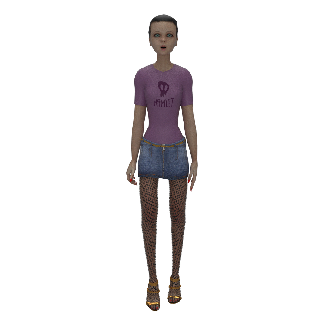 Caricature Claire Model - TurboSquid 1398679