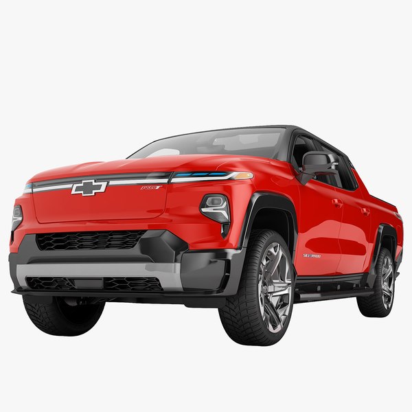 Chevrolet Silverado EV RST 2024 Red 3D 모델 - TurboSquid 1999947