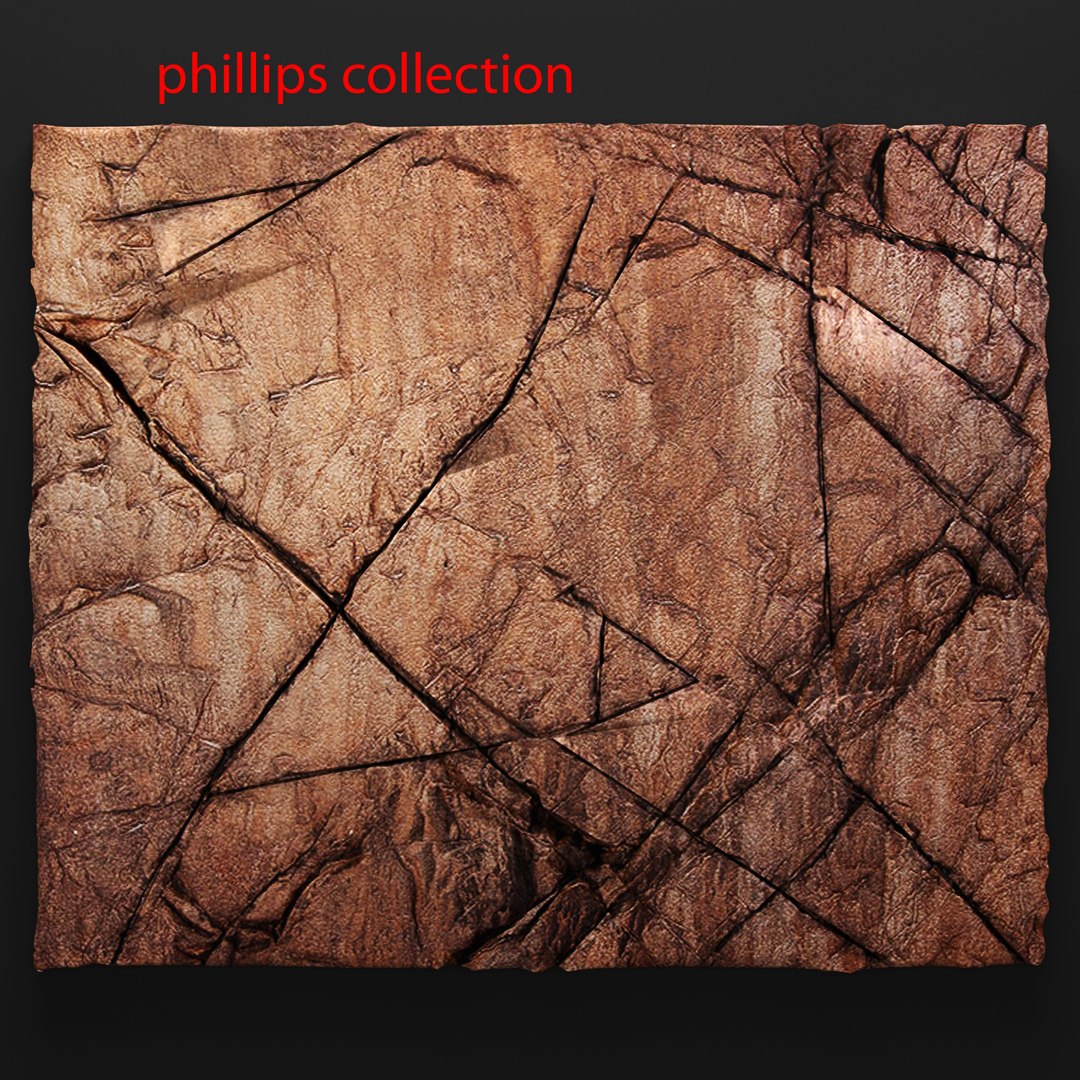 3d Rock Wall Panel Model