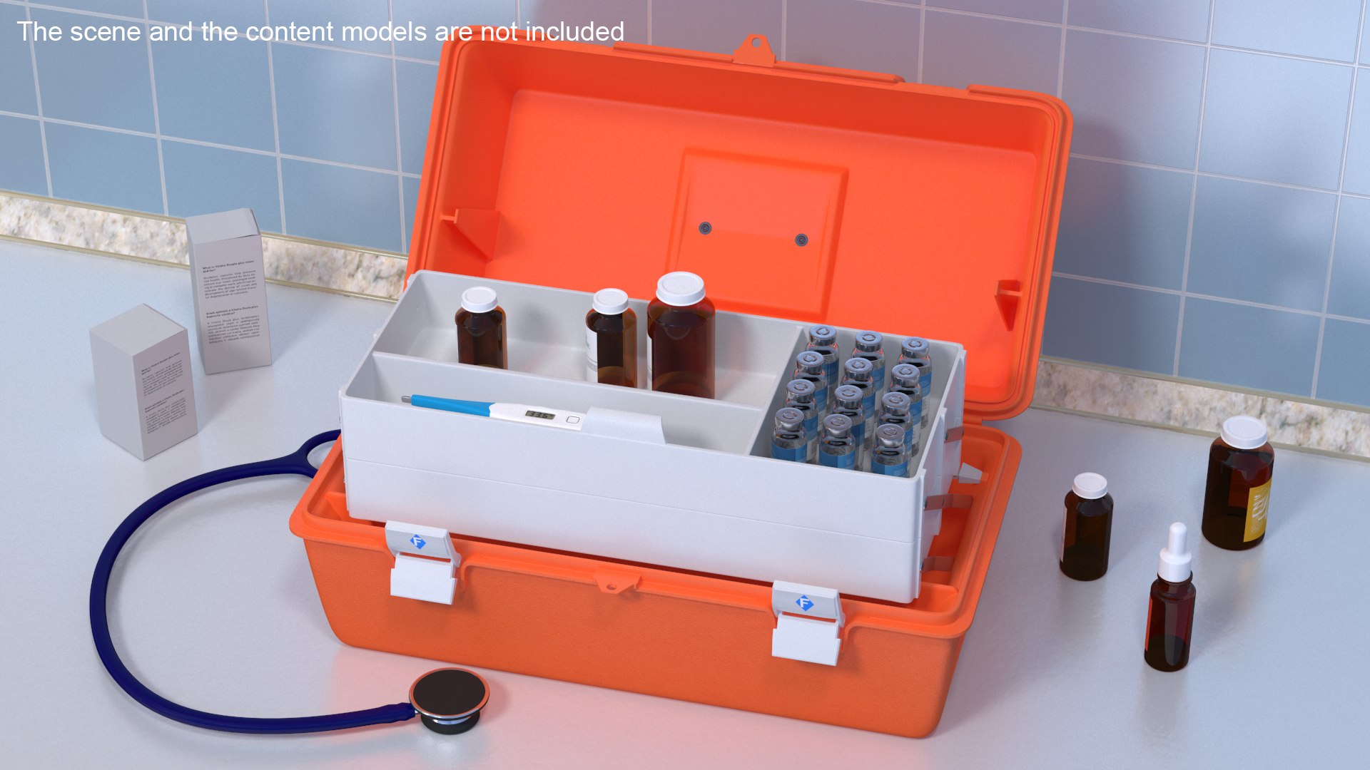 Flambeau Paramedic Box Open 3D Model - TurboSquid 1947814