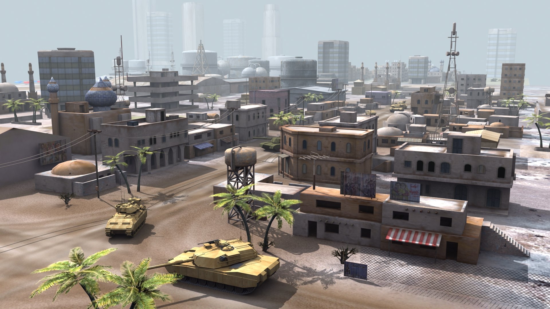 Arab City 3d Max
