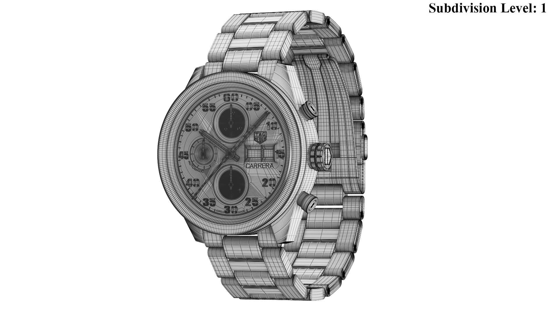 3D Detailed Men Wrist Watch - TurboSquid 2263372