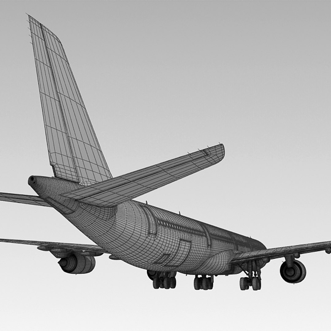 Airbus A340-600 Plane Generic 3d Model
