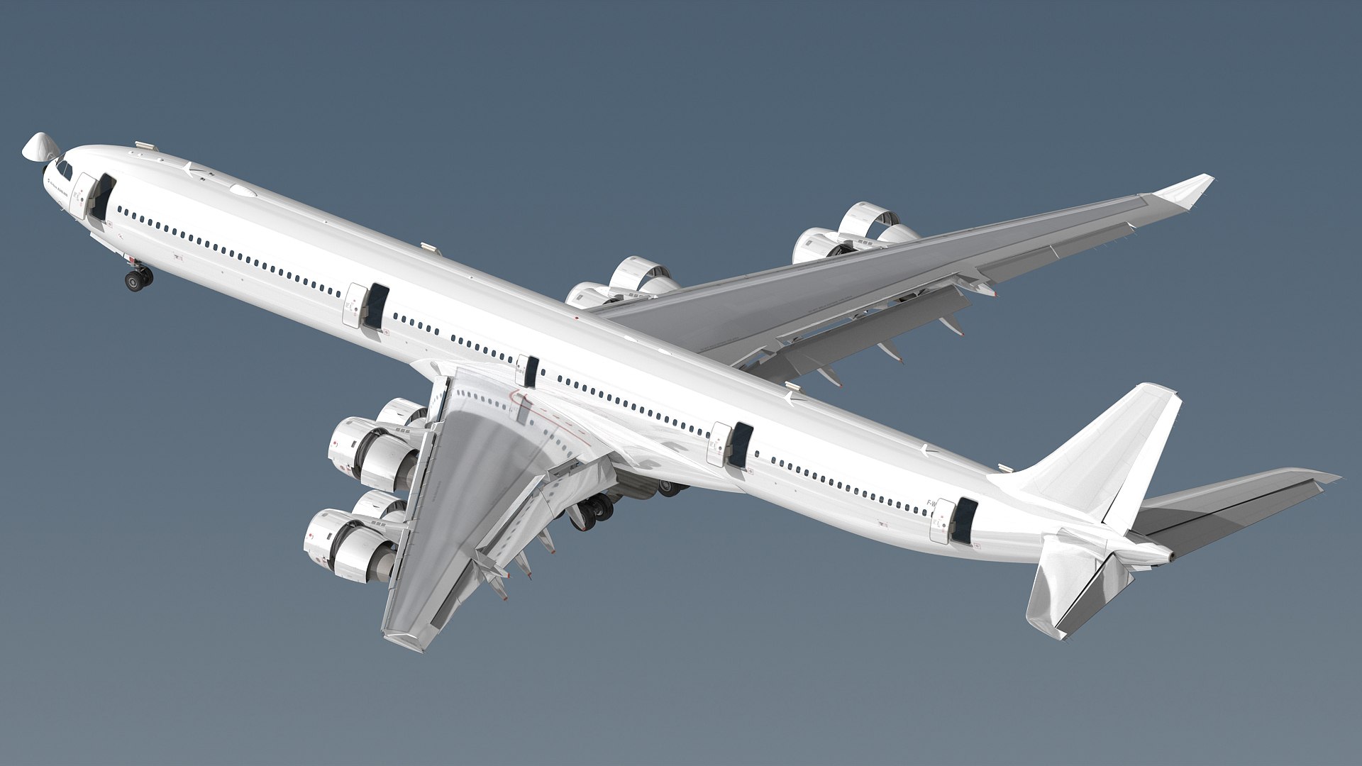Airbus A340-600 Plane Generic 3d Model
