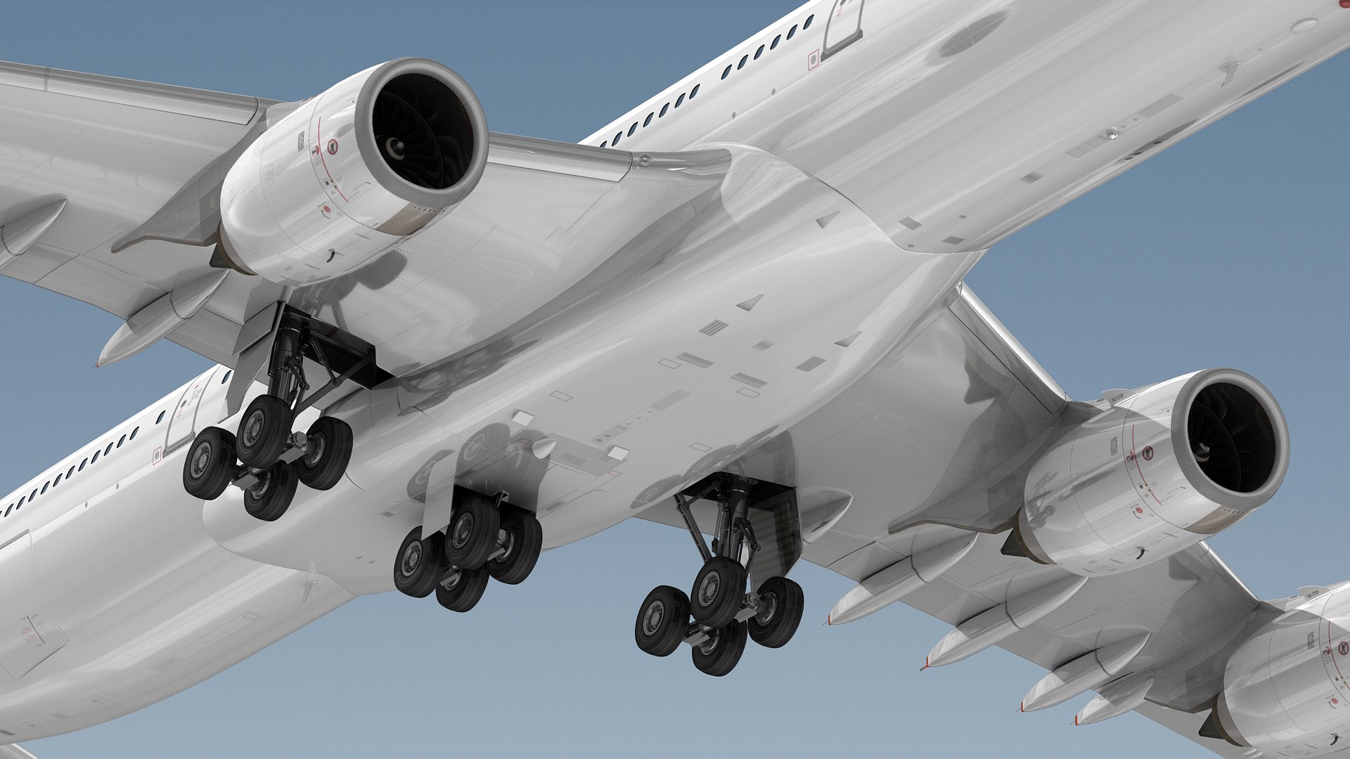 airbus a340-600 plane generic 3d model