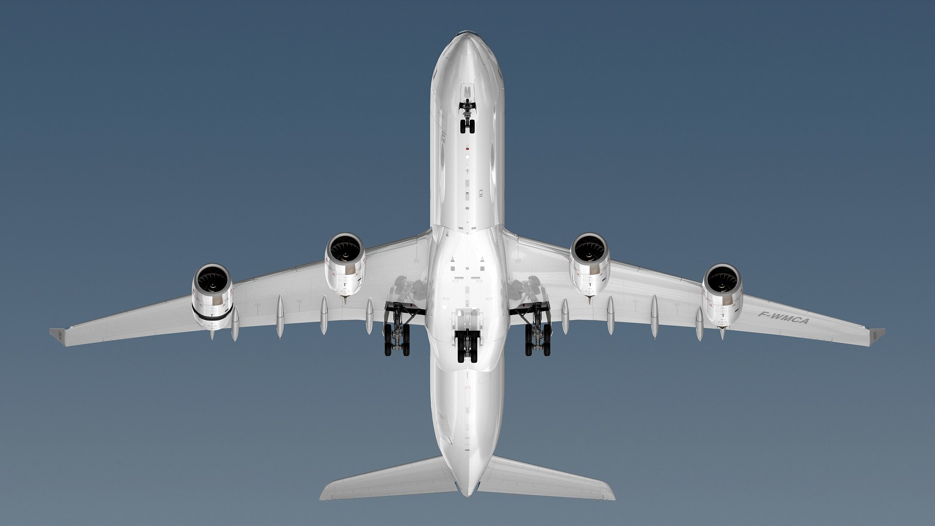 airbus a340-600 plane generic 3d model
