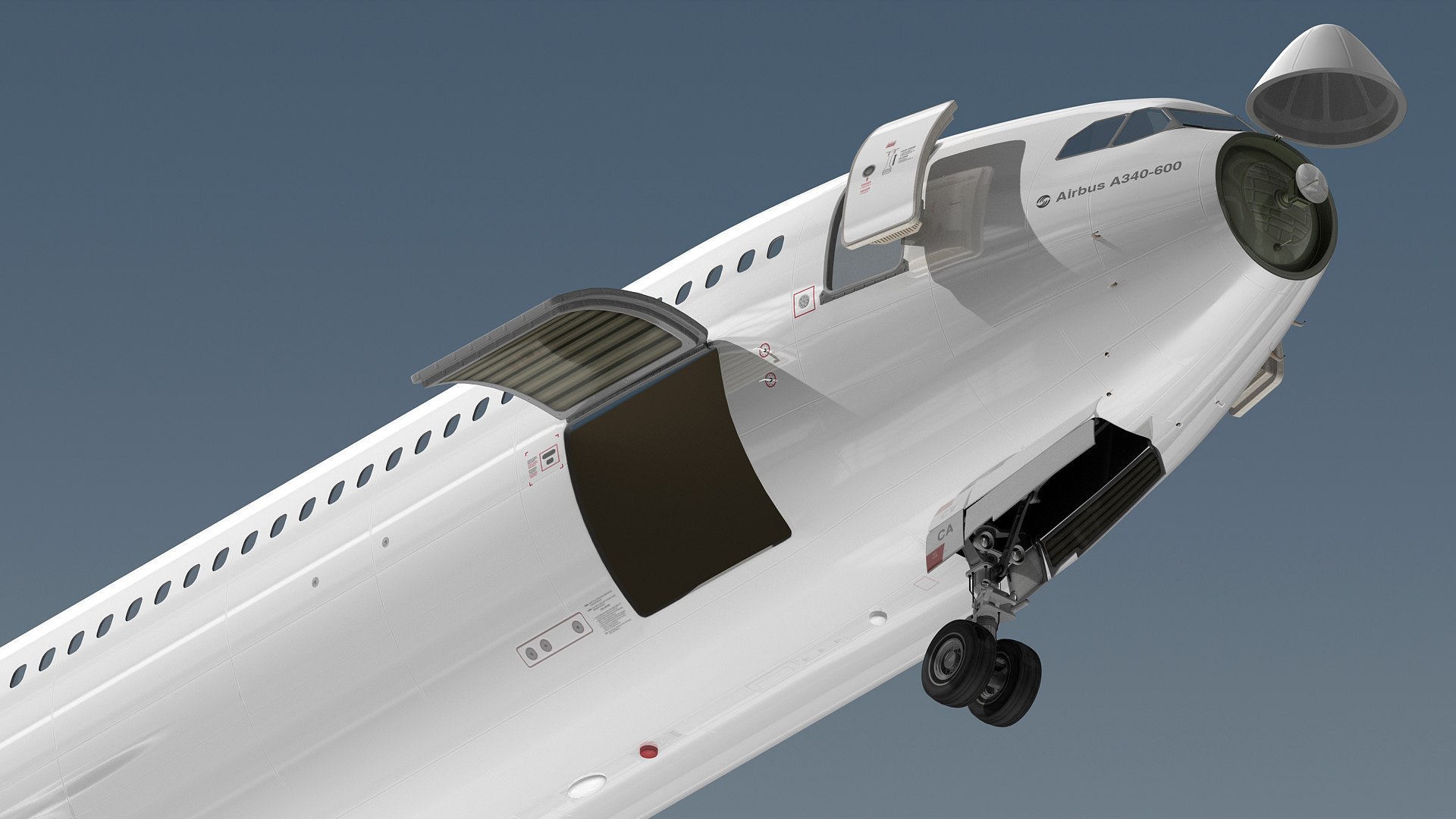 Airbus A340-600 Plane Generic 3d Model