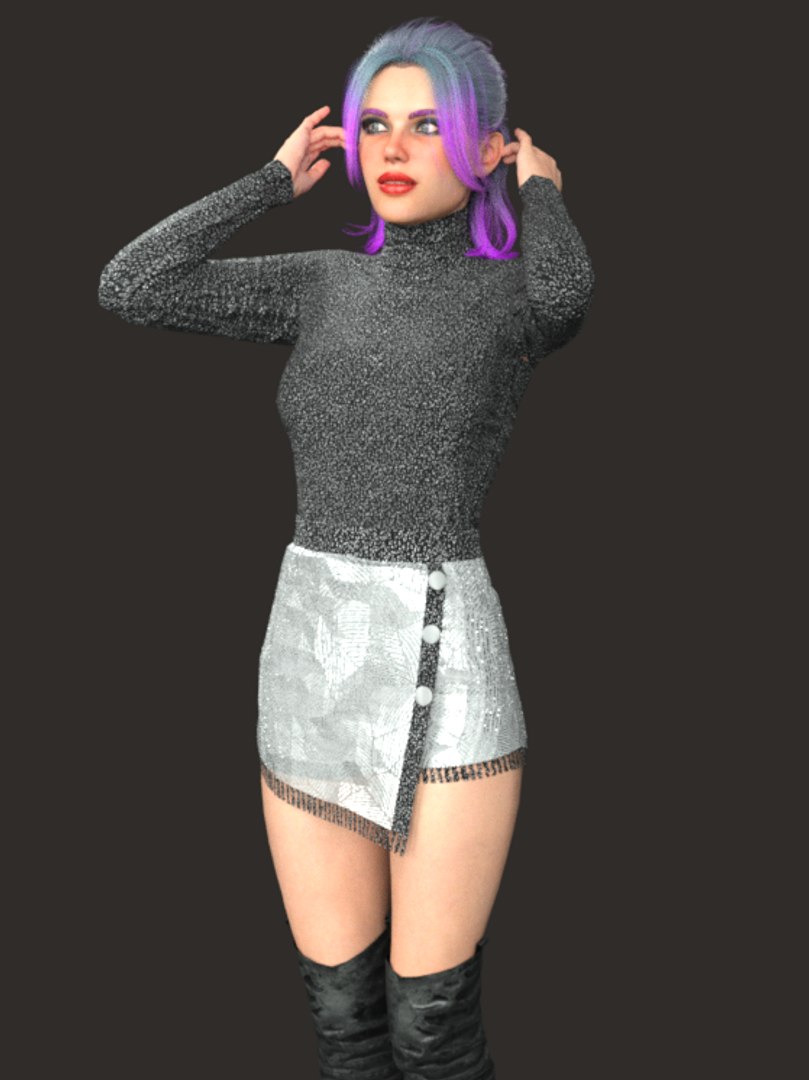 3D Realistic Rigged Style Woman-Luna Character 3D Model - TurboSquid ...
