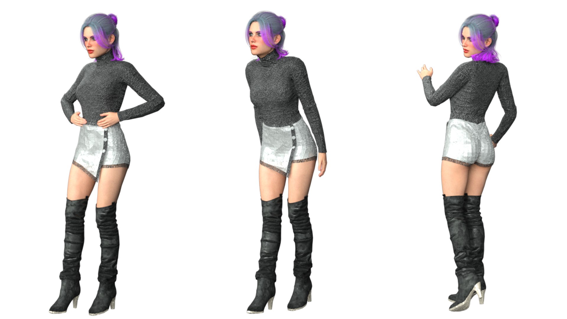 3D Realistic Rigged Style Woman-Luna Character 3D Model - TurboSquid ...