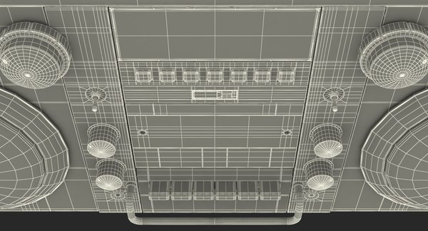 3D model gpo retro portable boombox - TurboSquid 1298849