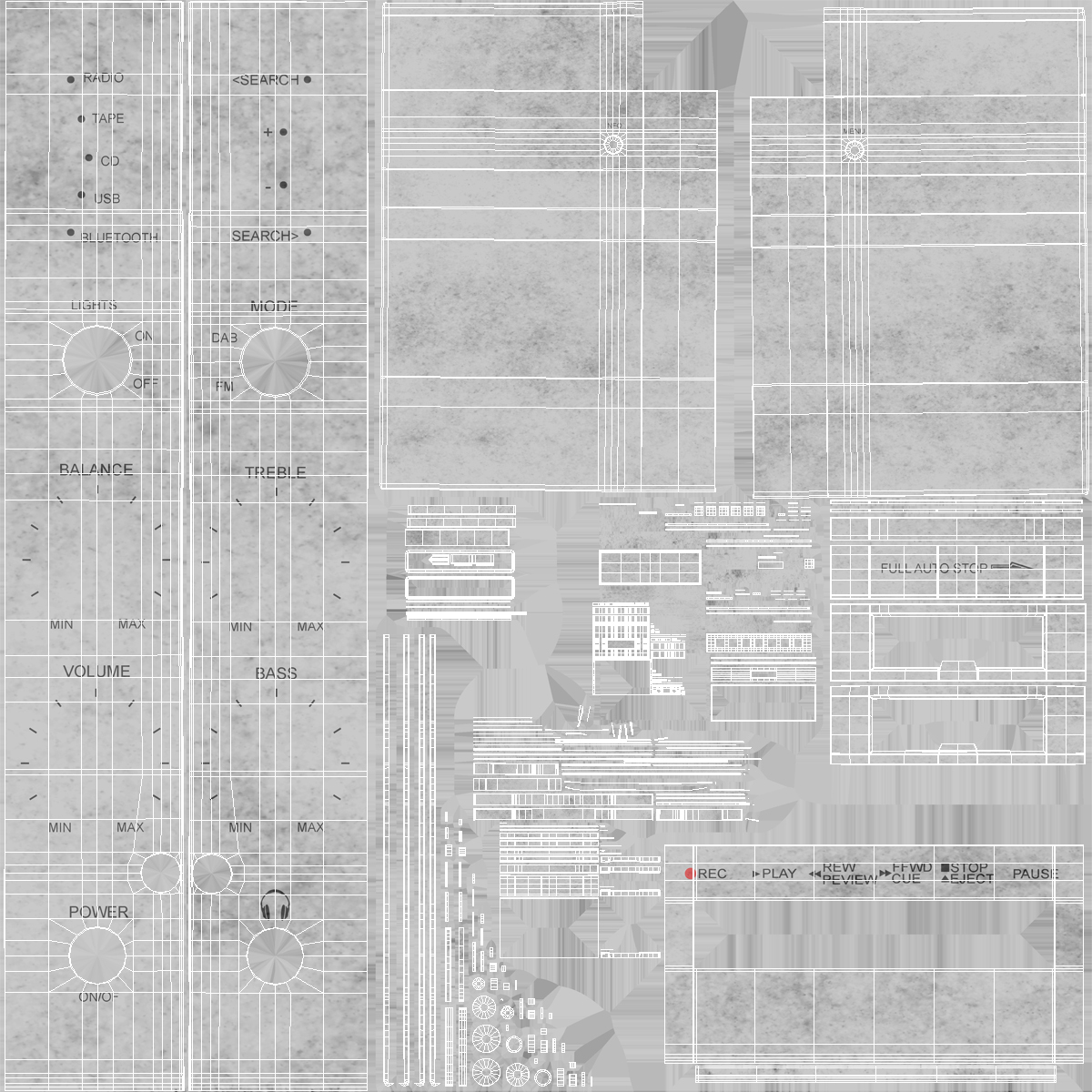 3D model gpo retro portable boombox - TurboSquid 1298849