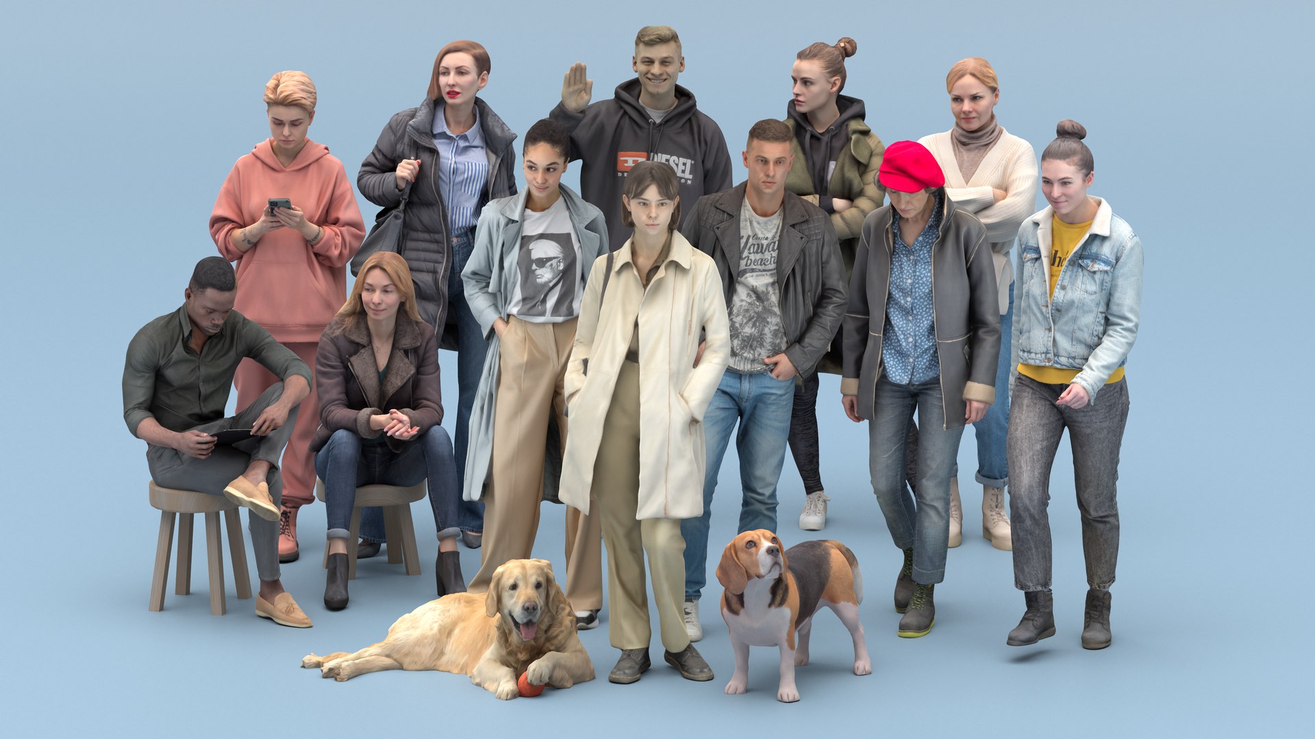 3D City Street Style People 29 Model - TurboSquid 2124755
