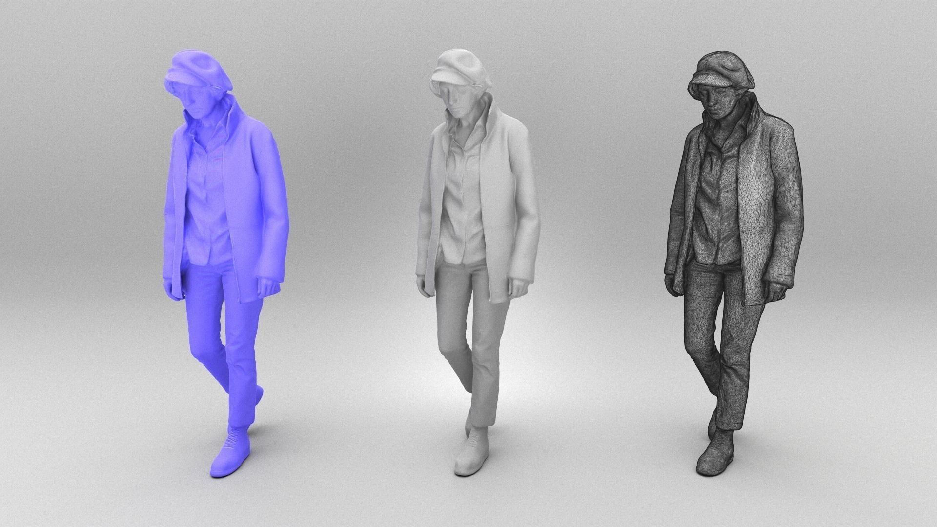 3D City street style people 29 model - TurboSquid 2124755