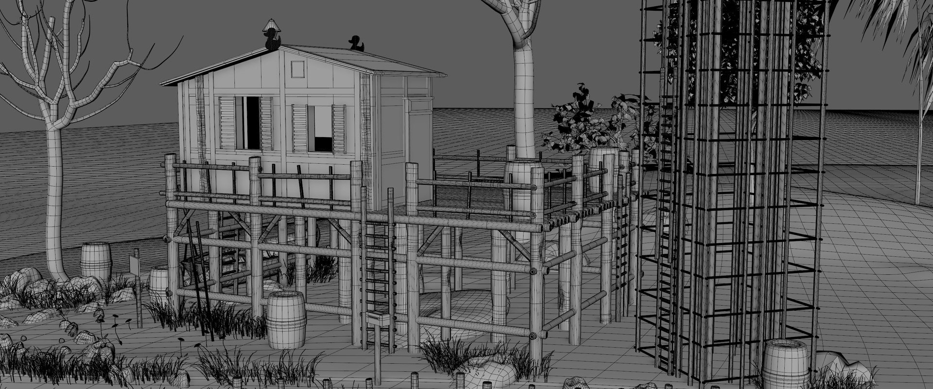 3D House Sea Model - TurboSquid 1313379